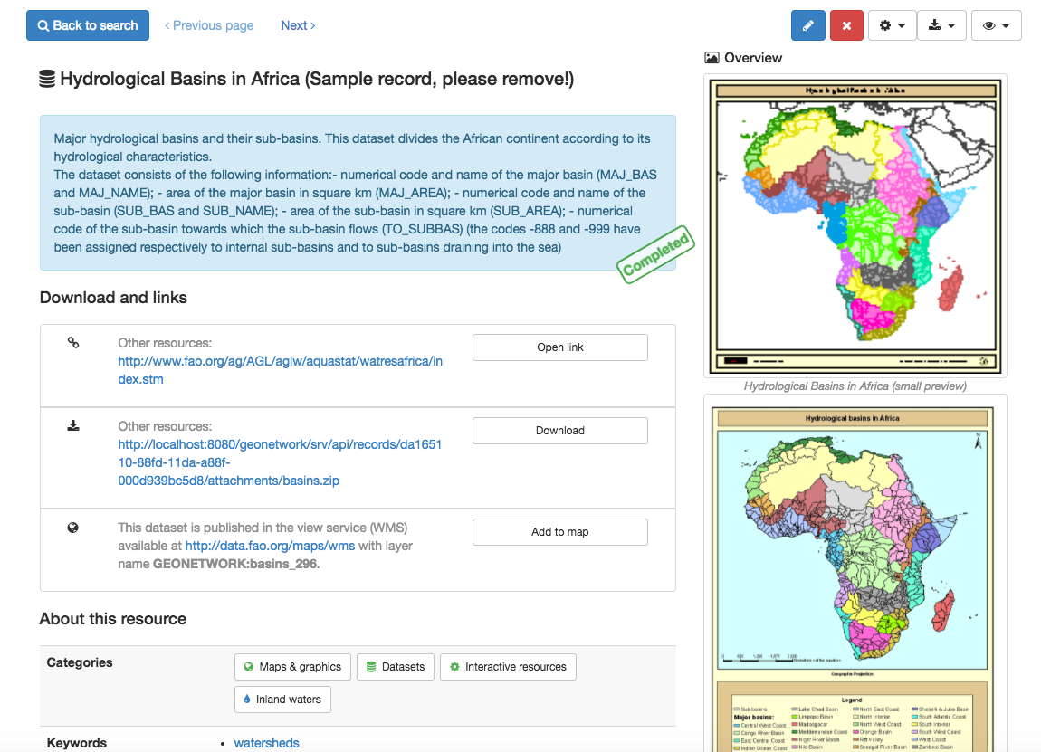 Discovering information - GeoNetwork opensource (EN)